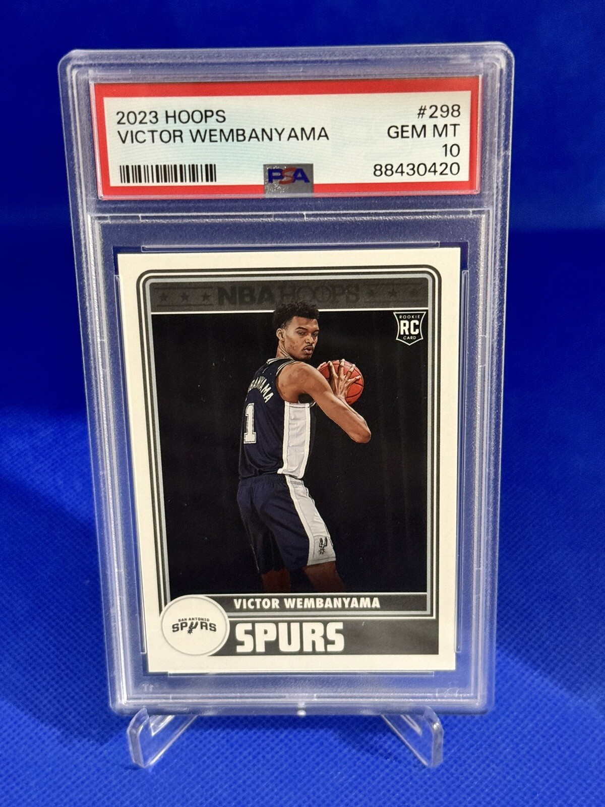 2023 Victor Wembanyama ROOKIE NBA Hoops #298 PSA 10 PERFECT/RARE WEMBY ...