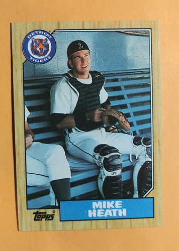 1987 Topps Baseball Card Mike Heath Detroit Tigers #492 | eBay