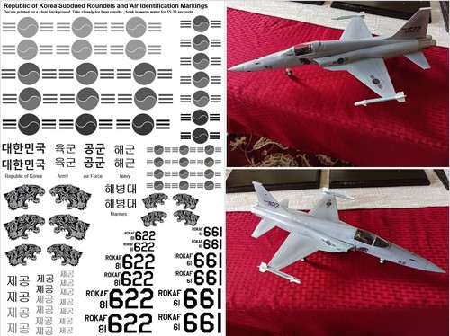 Republic of Korea Air Force ROKAF Decals in 1/32 1/48 1/72 scales F-5 F ...