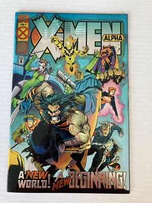 X-Men ALPHA #1 Marvel 1994 Wrap Around CHROMIUM COVER RARE NEWSSTAND ...