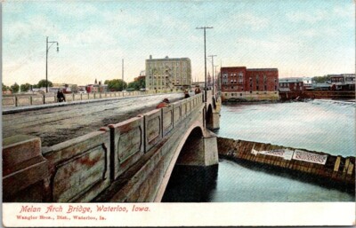 Postcard Melan Arch Bridge Waterloo Iowa Divided Back | eBay