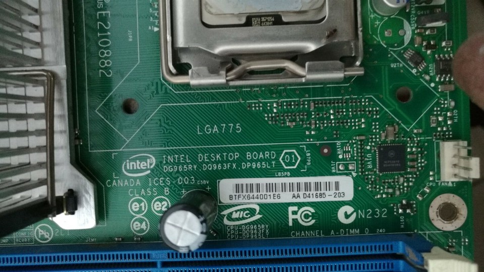 1 pcs Intel DG965RY DQ963FX DP965LT mainboard tested ok | eBay