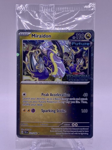Pokémon TCG Miraidon 121/162 Temporal Forces Stamped Sealed BEST BUY ...