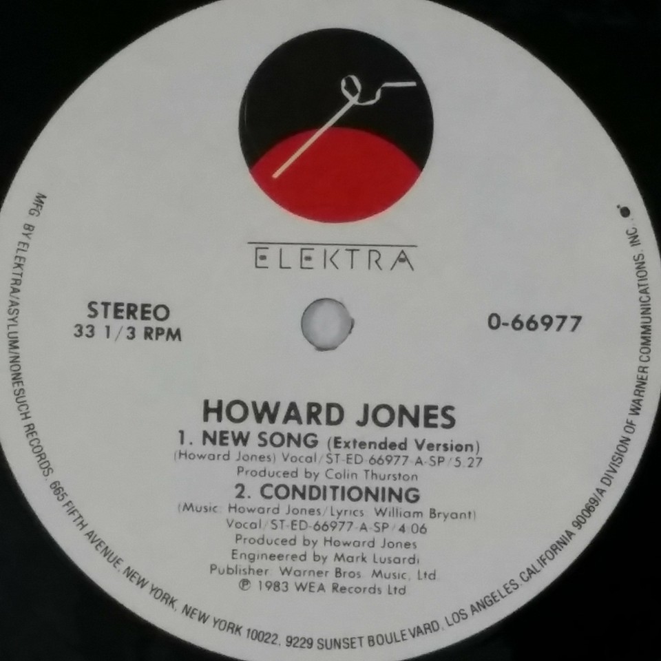 HOWARD JONES New Song 066977 12" Vinyl VG+ near ++ Cover VG+ | eBay