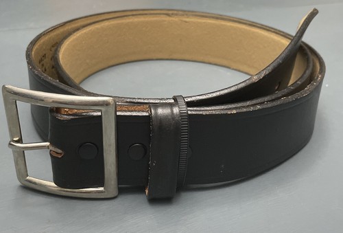 Garrison Uniform Duty Work Belt Black (Unisex) Size 58” Leather New 1 3 ...