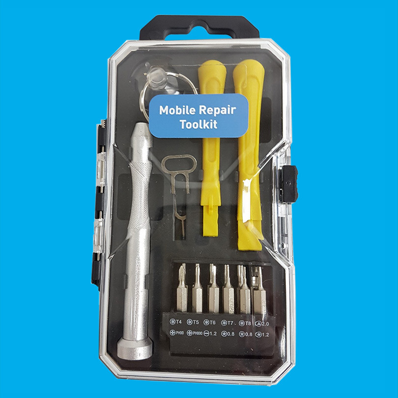 18 Piece Precision Mobile Repair Toolkit For Mobile Phone and Tablet ...