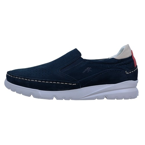 Fluchos Daryl: Men's Blue Nubuck Moccasins Flexible Breathable Comfort ...
