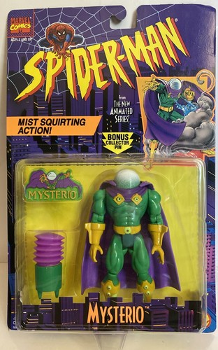 NEW Mysterio Action Figure Mist Squirting Spider-Man Marvel Biz 1995 ...