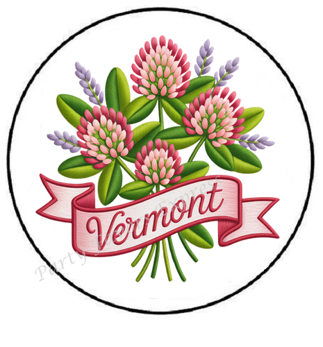 VERMONT STATE FLOWER ENVELOPE SEALS LABELS STICKERS PARTY FAVORS | eBay