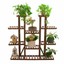 Large Capacity Multi-layer Flower Rack Pots Plant Stand Wooden ...