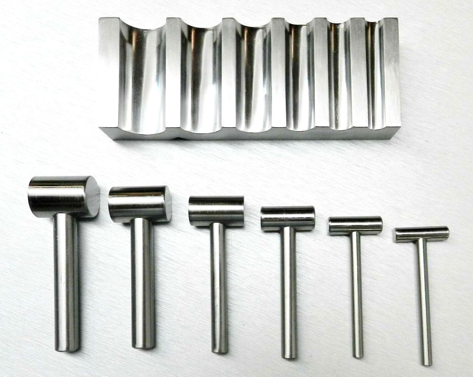 Swage Block U-Channel Steel Forming Dapping Metal Block w/ Hammer ...