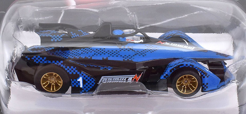 AFX Mega G+ Formula N HO Scale Slot Car #1 Black & Blue #22039 FREE ...