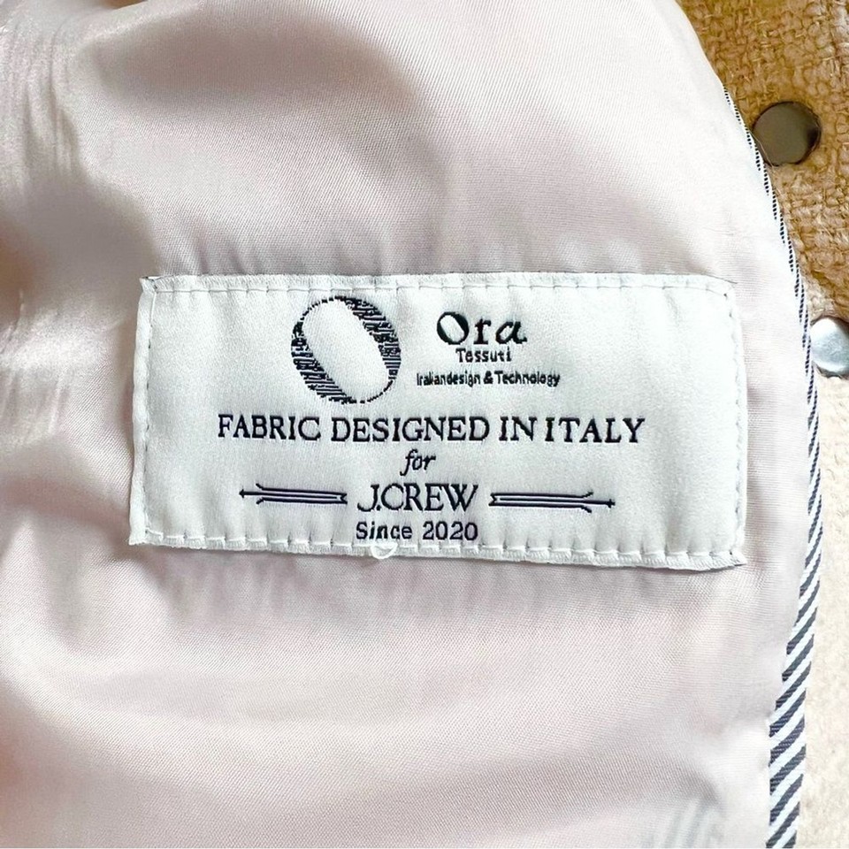 J. Crew Bridgette lady jacket in tweed in Natural Beige Size 12 NWT | eBay