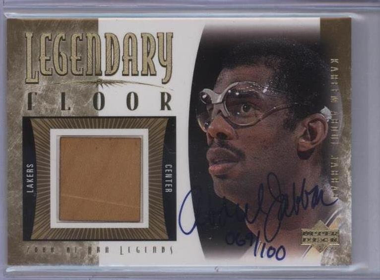 2000-01 Upper Deck NBA Legends - Legendary Floor Kareem Abdul-Jabbar # ...