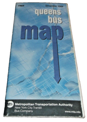 DECEMBER 2008 NEW YORK CITY TRANSIT QUEENS BUS MAP | eBay