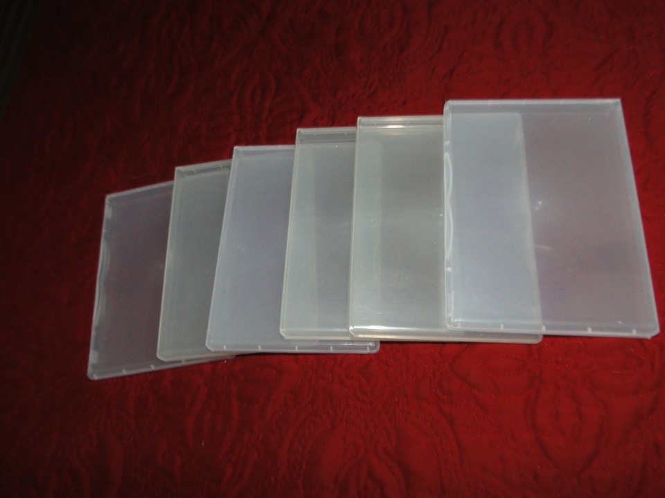 6 - Stampin Up Plastic Stamp Set Storage Clear Cases Unmounted Stamp ...