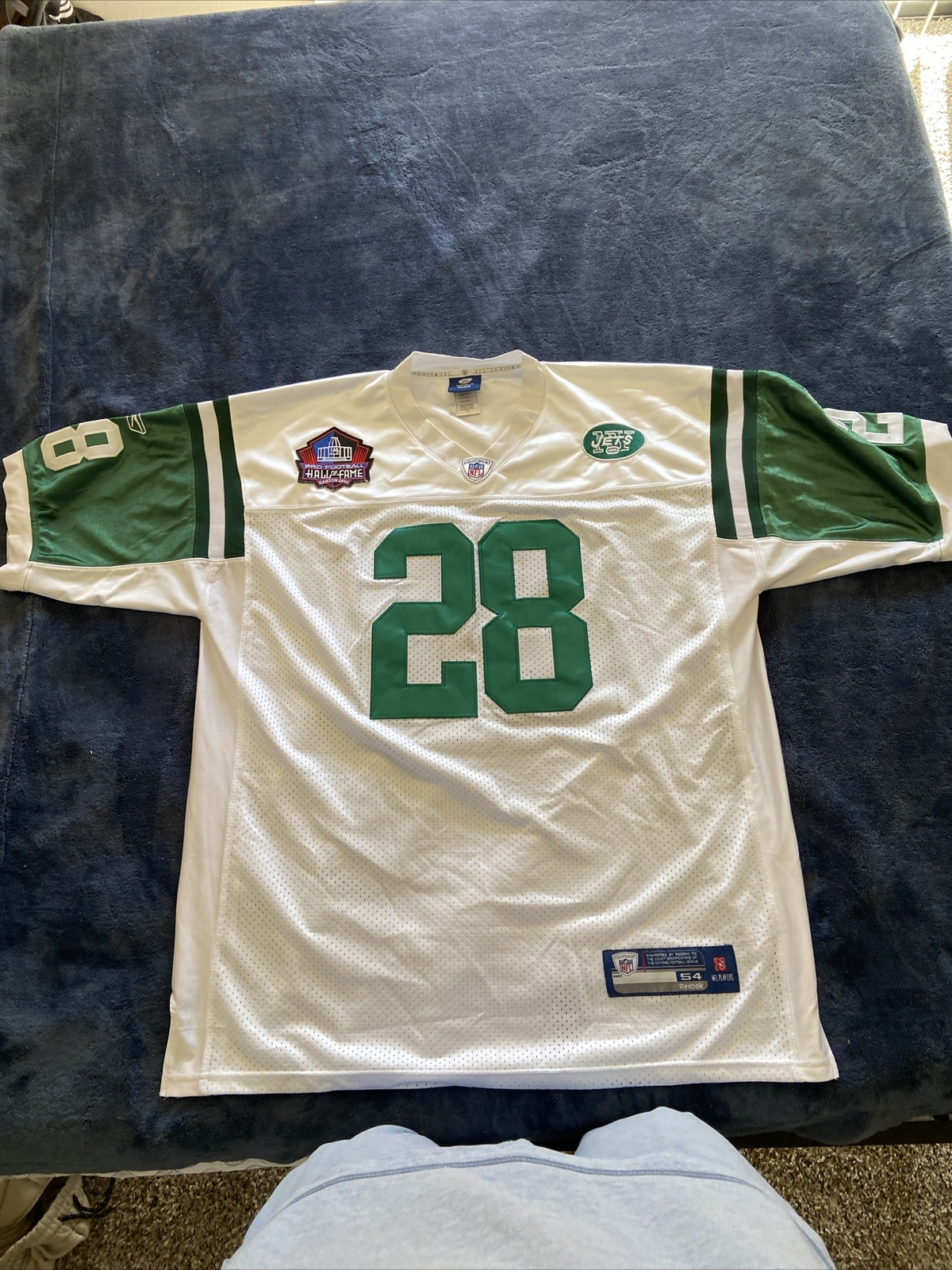 NFL On Field Reebok NY Jets Martin #28 Hall of fame jersey size 54 | eBay