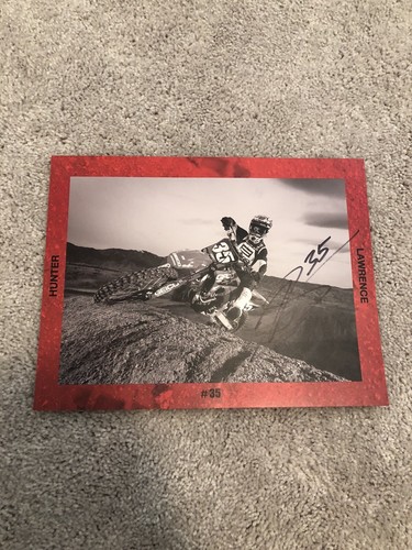 HUNTER LAWRENCE #35 Signed 2020 HRC HONDA Poster - Supercross SX | eBay
