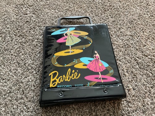 Vintage 1961 Black Barbie Vinyl Record Tote W/Handles By Mattel! | eBay