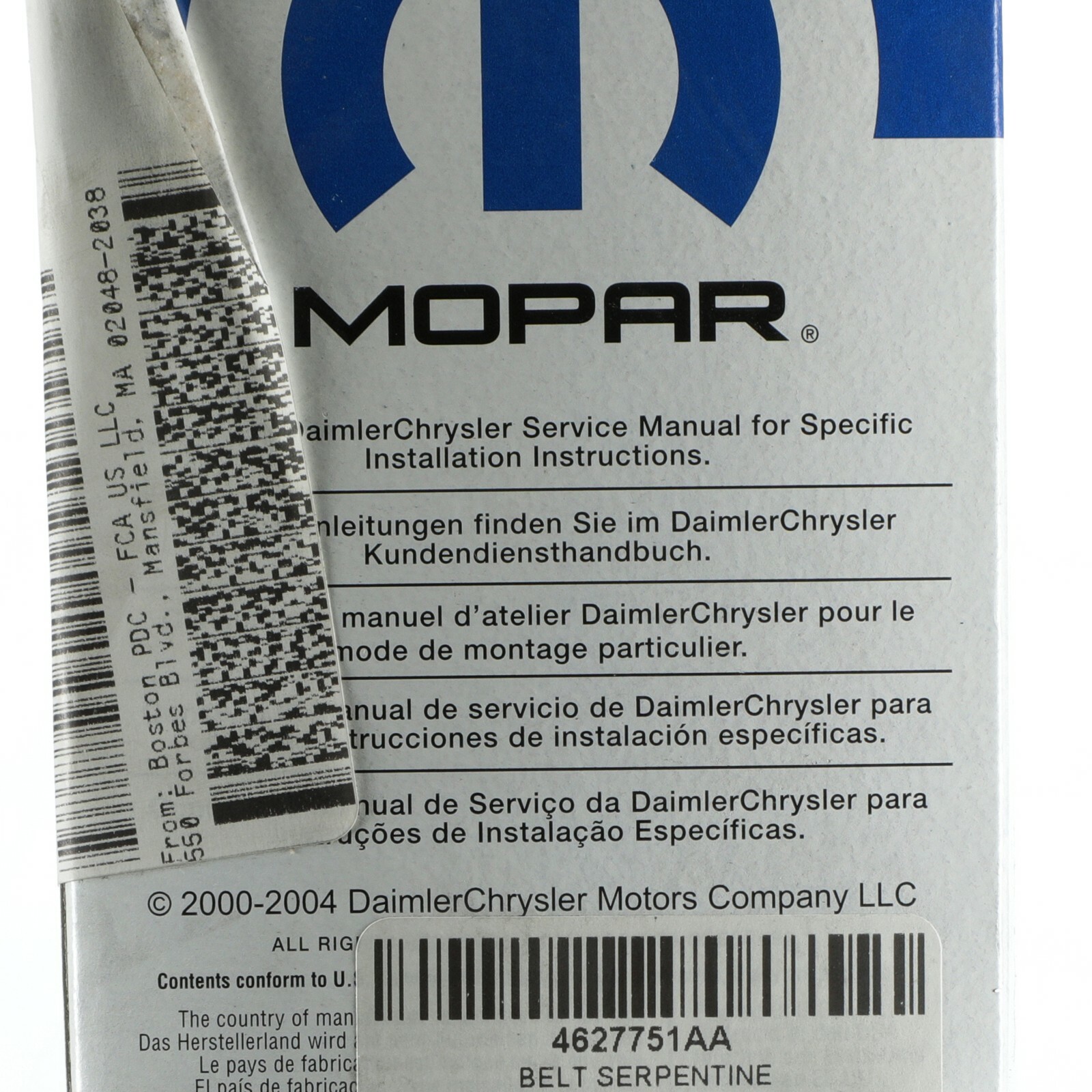 2013-2018 RAM 2500 3500 4500 5500 SERPENTINE BELT OEM NEW MOPAR ...