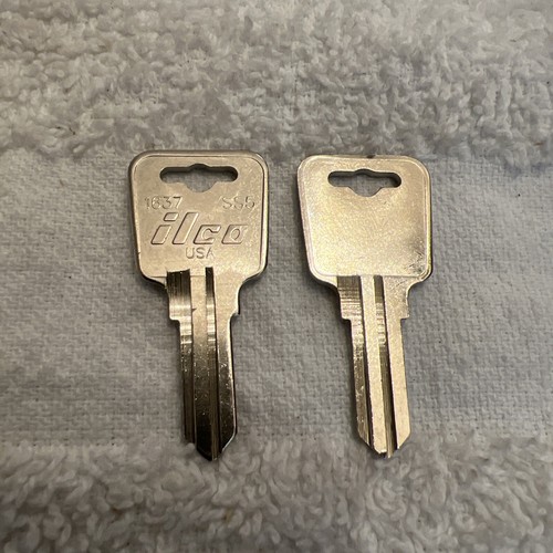 Locksmith Lot of 2 New Ilco 1637 EZ SS5 Sentry Safe Key Blanks Nickel ...