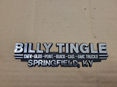 Billy Tingle Chevy Springfield KY Car Dealership Emblem Badge Logo ...