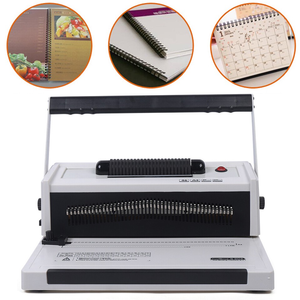 Spiral Coil Punch & Electric Binding Machine for A4 Documents, 110V | eBay
