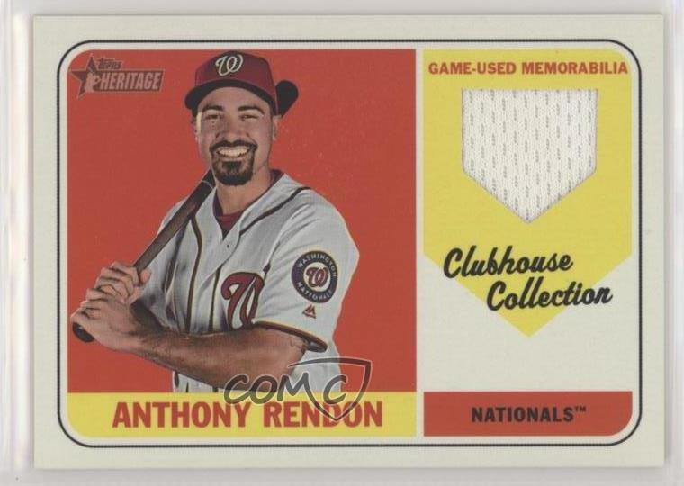 Anthony Rendon 2018 Topps Heritage #CCR-AR Clubhouse Collection Relics ...
