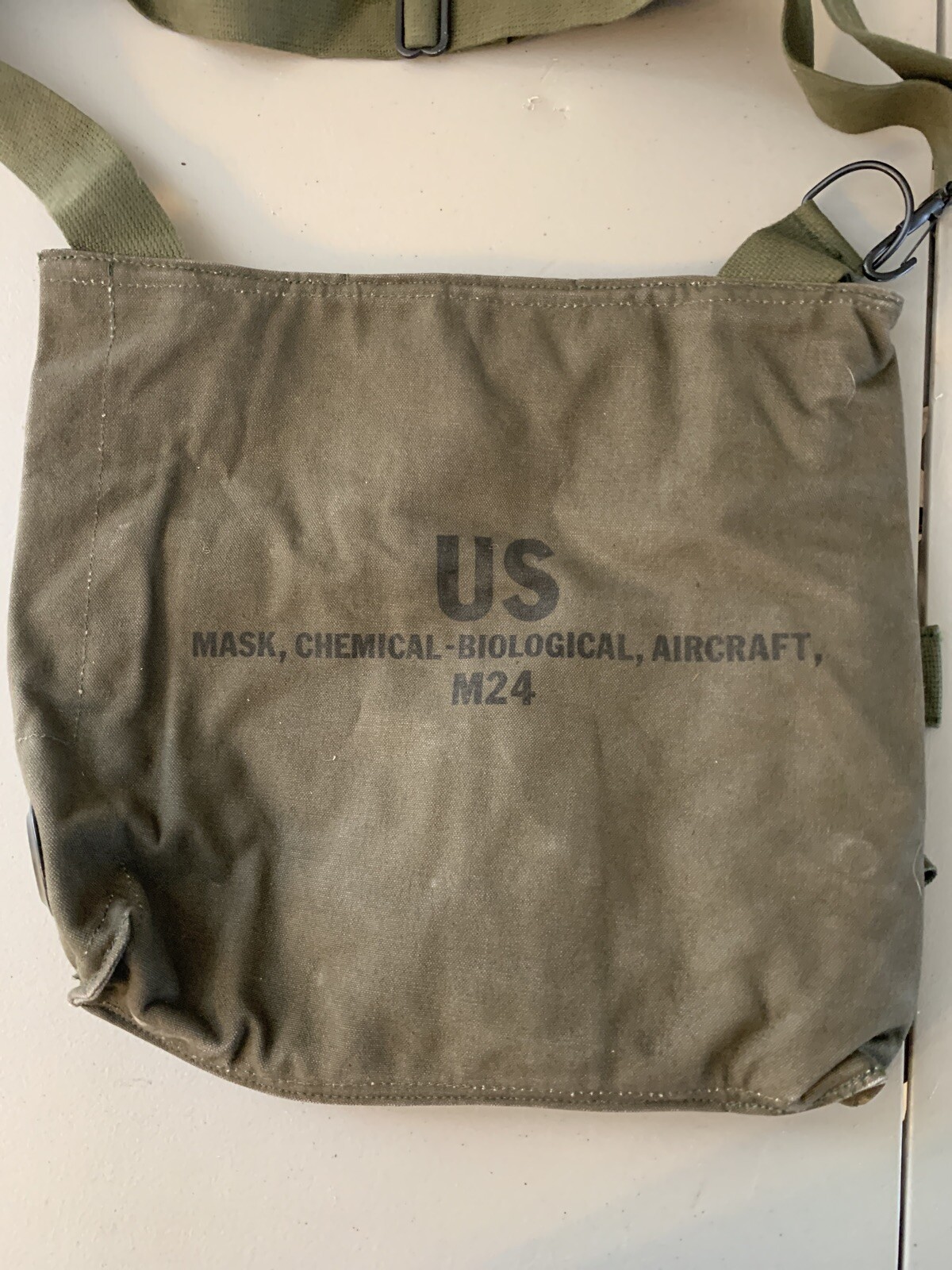 M24 Gas Mask Bag USGI Military Aircraft Chemical/Biological | eBay