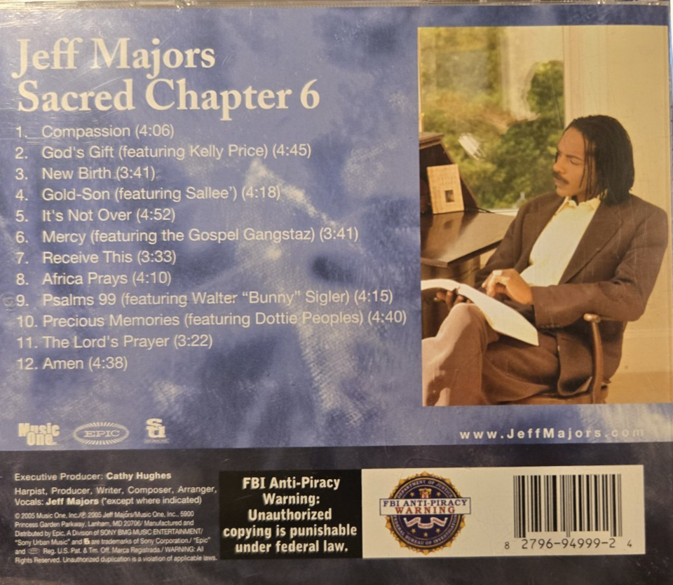Jeff Majors : Sacred Chapter 6 - Audio CD 613477531719| eBay