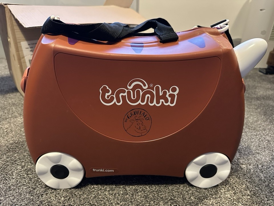 Trunki Gruffalo Boxed Child's Tow-Along Suitcase with Ride-On Strap and ...