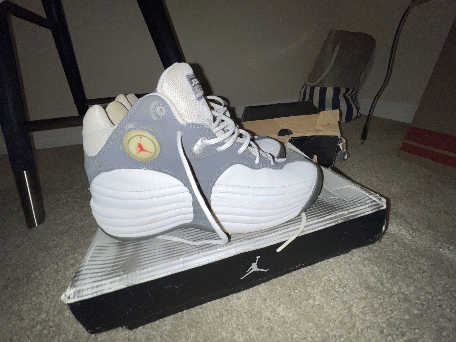 Size 6 - Jordan Jumpman Team 1 White Red Grey for sale online | eBay