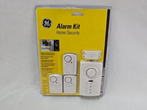 NEW GE Home Security Wireless Alarm Kit 3 Magnetic Window & 1 Keypad ...