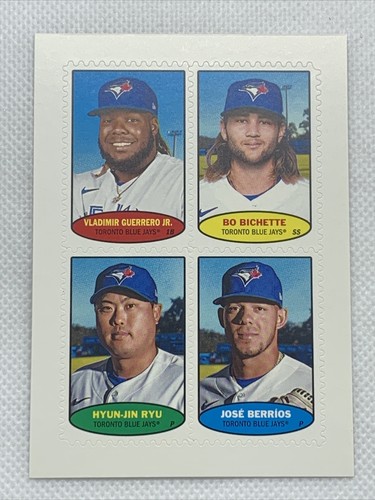 2023 Topps Heritage 1974 Baseball Stamps BLUE JAYS Guerrero Bichette ...
