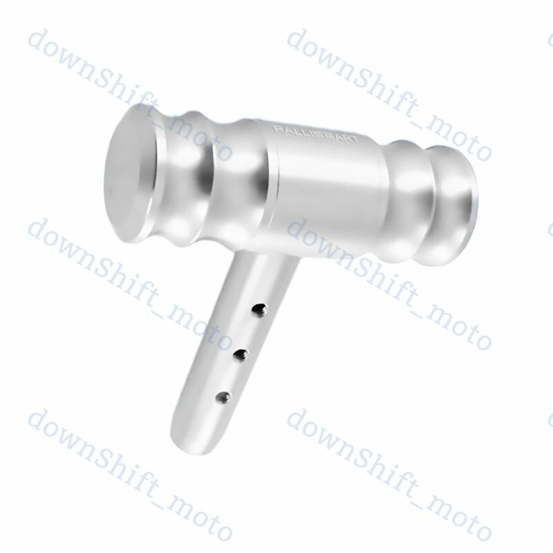 SILVER RALLIART Shift Knob Aircraft Joystick Transmission Racing Gear ...