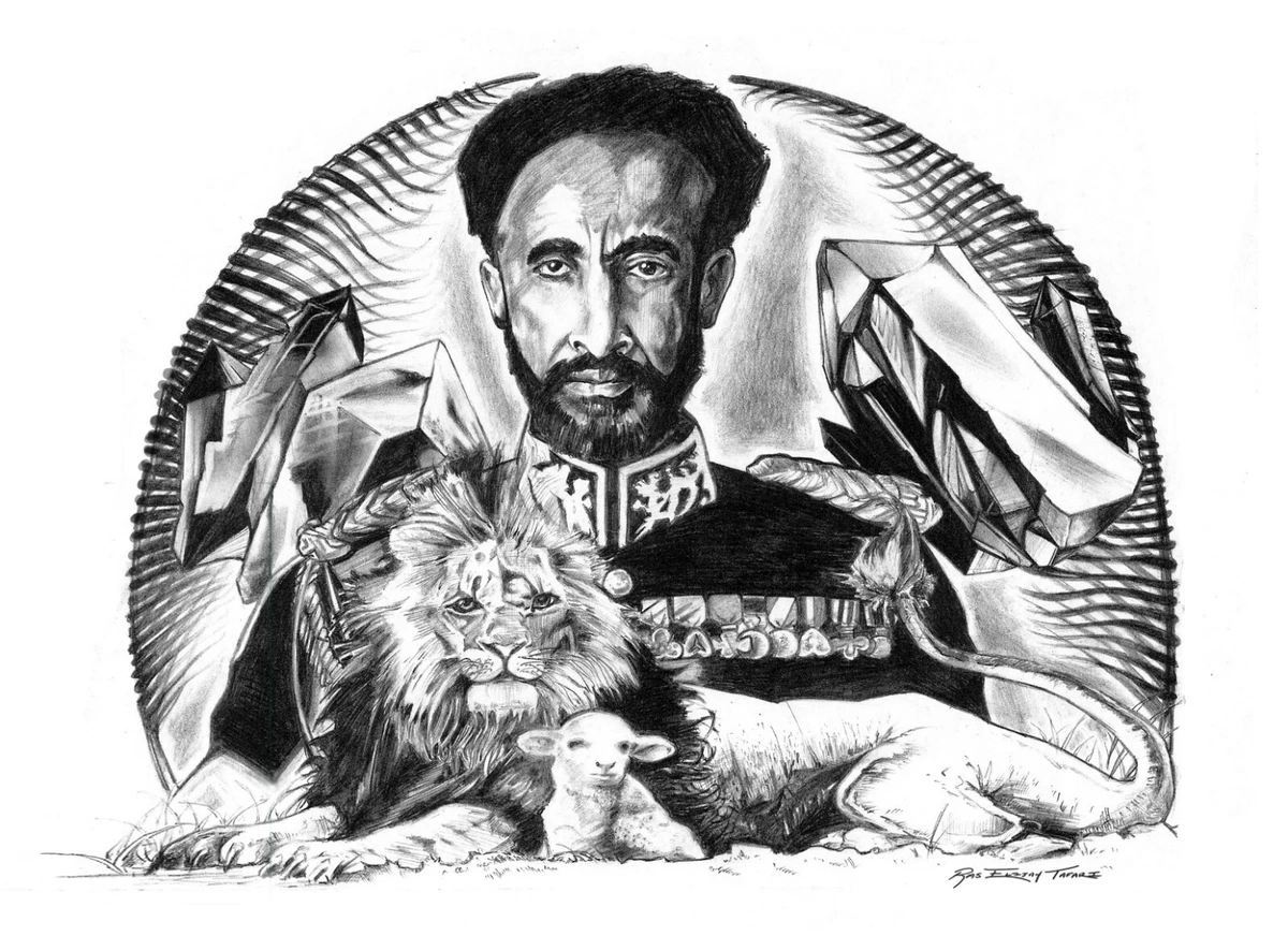 Haile Selassie Lion Tattoo