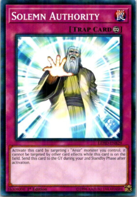 Solemn Authority LEHD-ENB29 Yu-Gi-Oh! Light Play 1st Edition | eBay