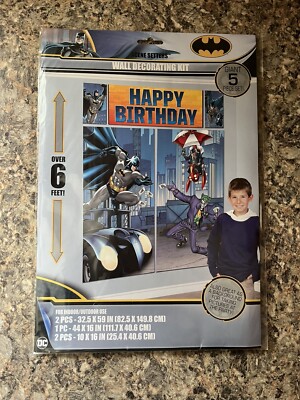 Batman DC Comics Superhero Kids Birthday Party Scene Setters Wall ...