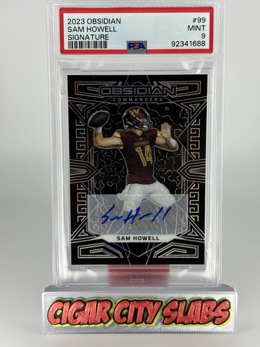 2023 Panini Obsidian Sam Howell Autograph Commanders Seahawks #99 PSA 9 ...