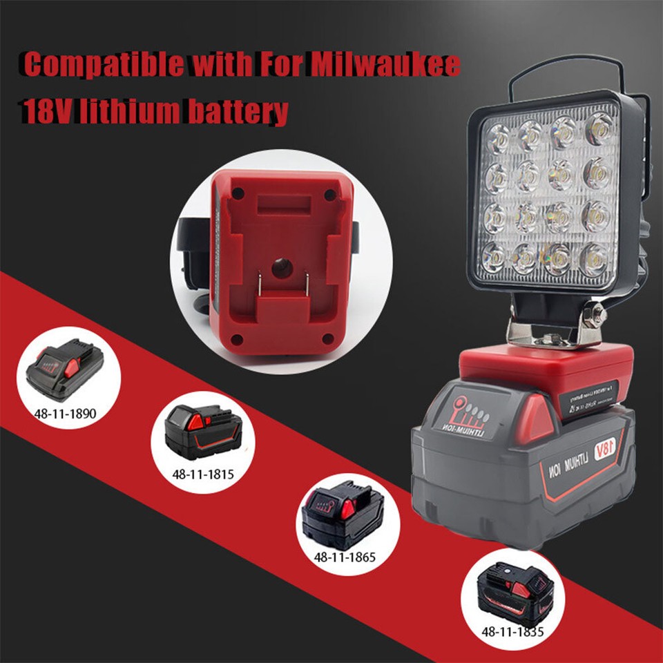 For Milwaukee 18V LED Light Work Light Flash Light Torch - Li-ion M18 ...