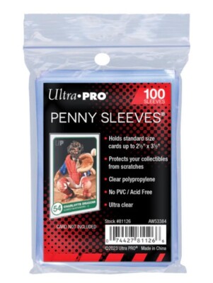 Ultra PRO Soft Penny Card Sleeves - Bulk Lot 20 Packs, 2000 Sleeves | eBay