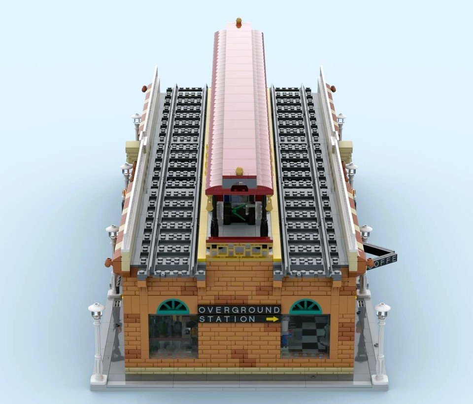 Lego MOC Overground Station/ONLY PDF instructions (provide an email to ...