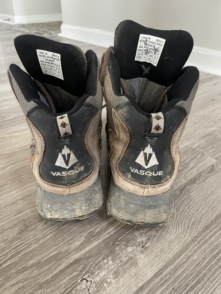 Vasque Mens Breeze Gore-Tex GTX Trail Hiking Boots Brown 7466 Leather ...
