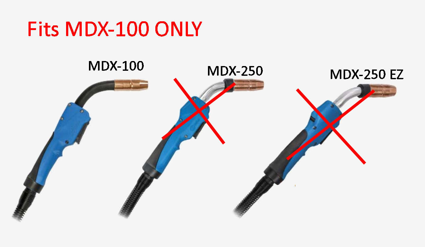 MIG Nozzle fits Miller MDX™ 100 Gun - 1/2" AccuLock NS-M1200C 141 211 ...
