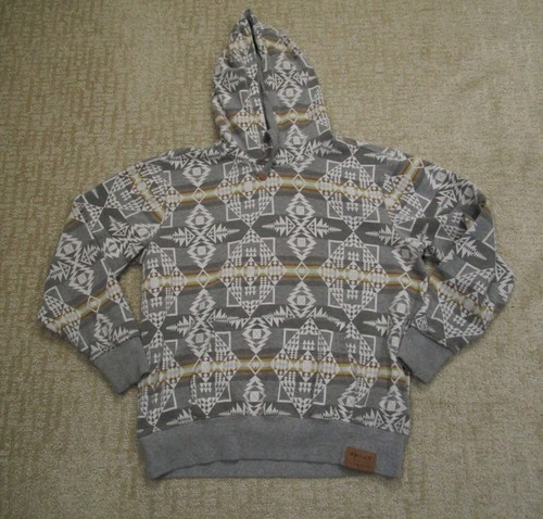 Ariat x Pendleton Hoodie Men Small Gray Geometric Aztec Southwestern ...