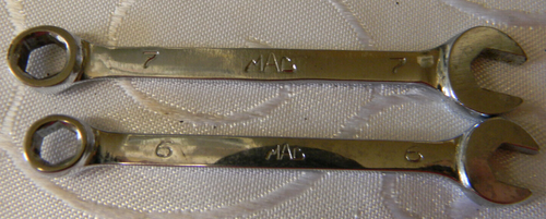 MAC TOOLS 2PC METRIC 6PT SHORT 3" LONG COMBINATION WRENCHES 6MM #M6CH, 7MM #M7CH | eBay