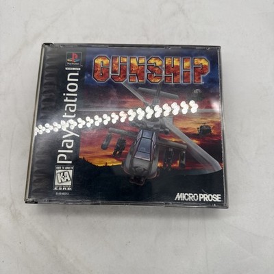 Gunship PS1 PlayStation 1 Complete CIB W/ Manual. Cleaned And Tested ...
