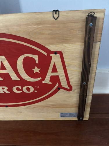 ITHACA BEER SIGN CO. ANTIGO NEON DISPLAY BAR DECOR WOOD SPIRIT FINGER ...
