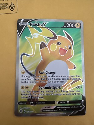 Raichu V (Full Art) 158/172 Swsh09: Brilliant Stars Holo | eBay