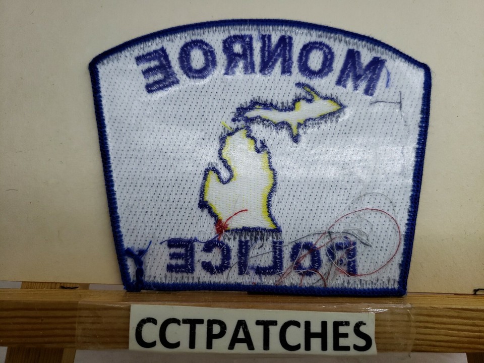 MONROE, MICHIGAN POLICE SHOULDER PATCH MI | eBay